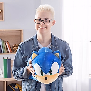 Club Mocchi-Mocchi- Sonic the Hedgehog Plush - Sonic Plushie - Squishy Collectible Sonic Toys - Sonic Stuffed Animals and Gifts - Cute Plushies and Sonic Room Decor - 15 inch