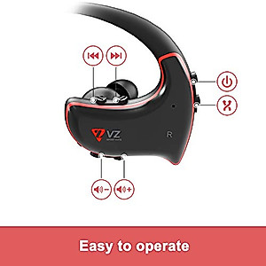 VZ MP3 Player with Bluetooth Headphone Included 16GB TF Card Lossless Sound Sweatproof for Running Gym audiobook