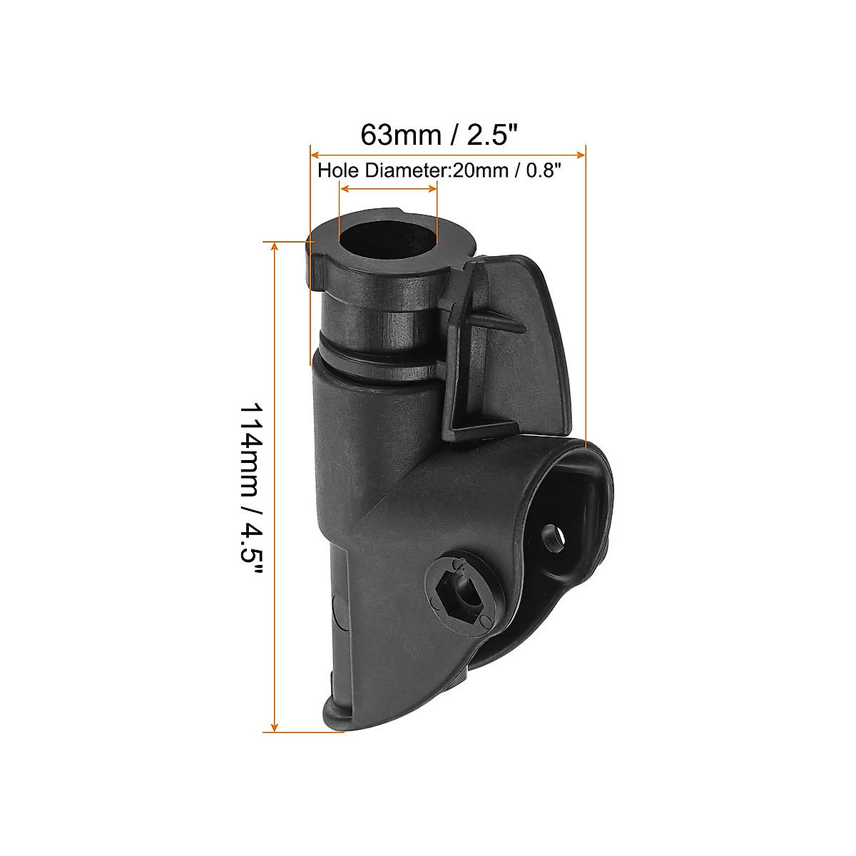 PATIKIL Lounge Chair Seat Latch Hinge, 1 Set Fixed Catch Lock and Release for Recliner Beach Lounge Chair Anti Gravity Foldable Reclining Chair, Black