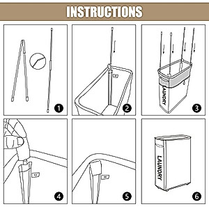 DOKEHOM 25-Inches Slim Laundry Basket on Wheels, Collapsible Rolling Laundry Hamper, Foldable Narrow Corner Clothes Storage Bins (Beige)