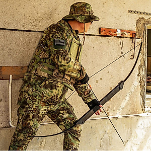 Mxessua 2 Piece Arrows Takedown Carbon Arrows Portable for Takedown Longbow Recurve Compound bow Survival Bow Traveling Spine 500, 12 Pack