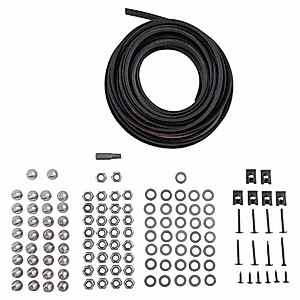 GREENLIGHTFOREST Set of 4 Fender Flares Front Rear Left Right Driver Passenger ABS Plastic Pocket Riveted Style Kit Truck BAS00042