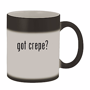 Knick Knack Gifts got crepe? - 11oz Magic Color Changing Mug, Matte Black