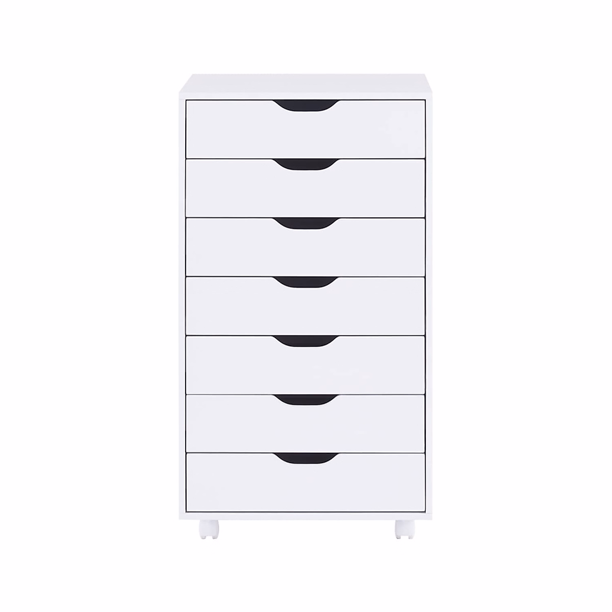 Naomi Home 7-Drawer Unit Craft Storage Cabinet Makeup Organization and Storage Drawers White