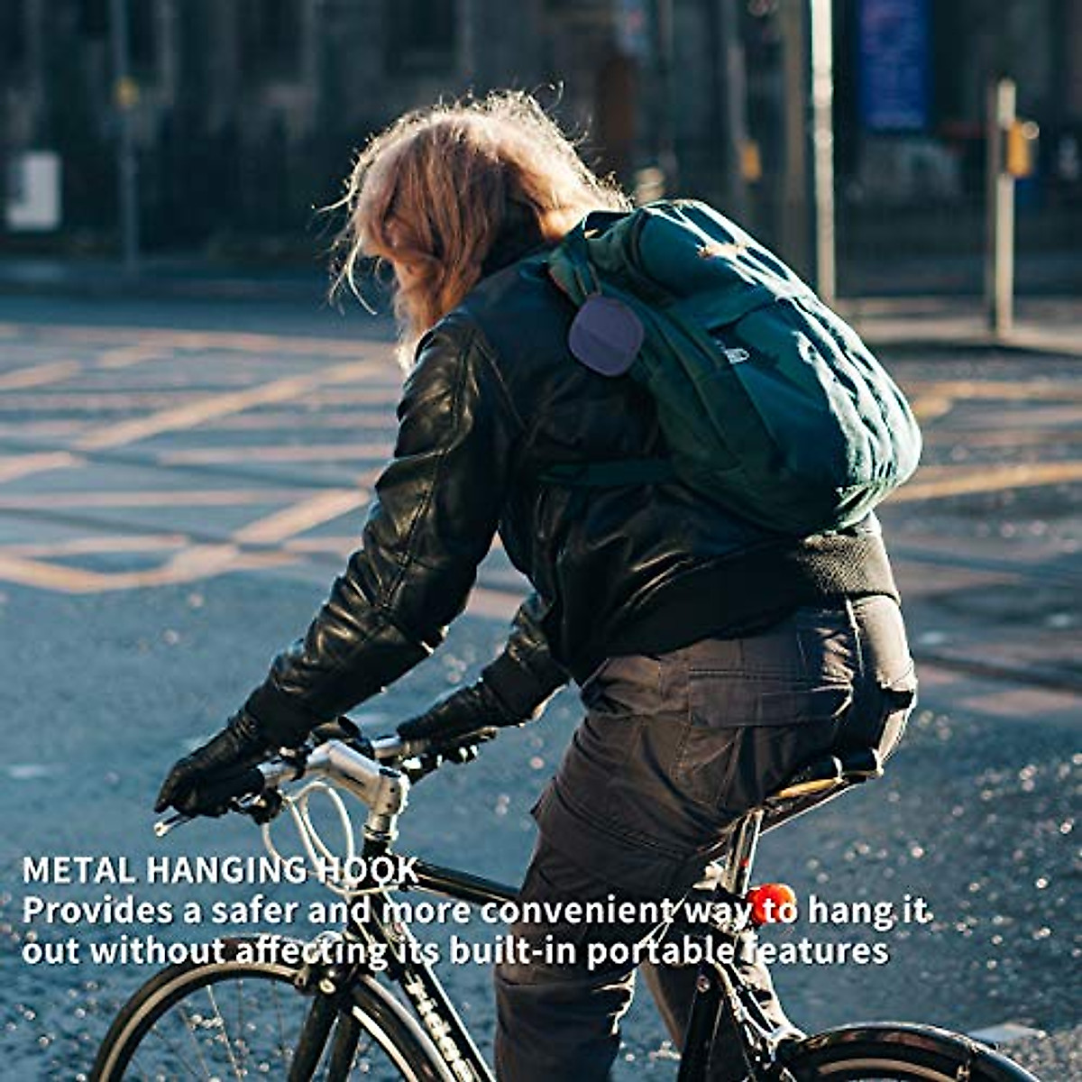 Aotnex Silicone Case for Bose SoundLink Micro Bluetooth Speaker, Super Soft Waterproof Shockproof Cover with Portable Metal Hook Fits Bose Micro Speaker for Secure Outdoor Protection(1 Pack) (Blue)