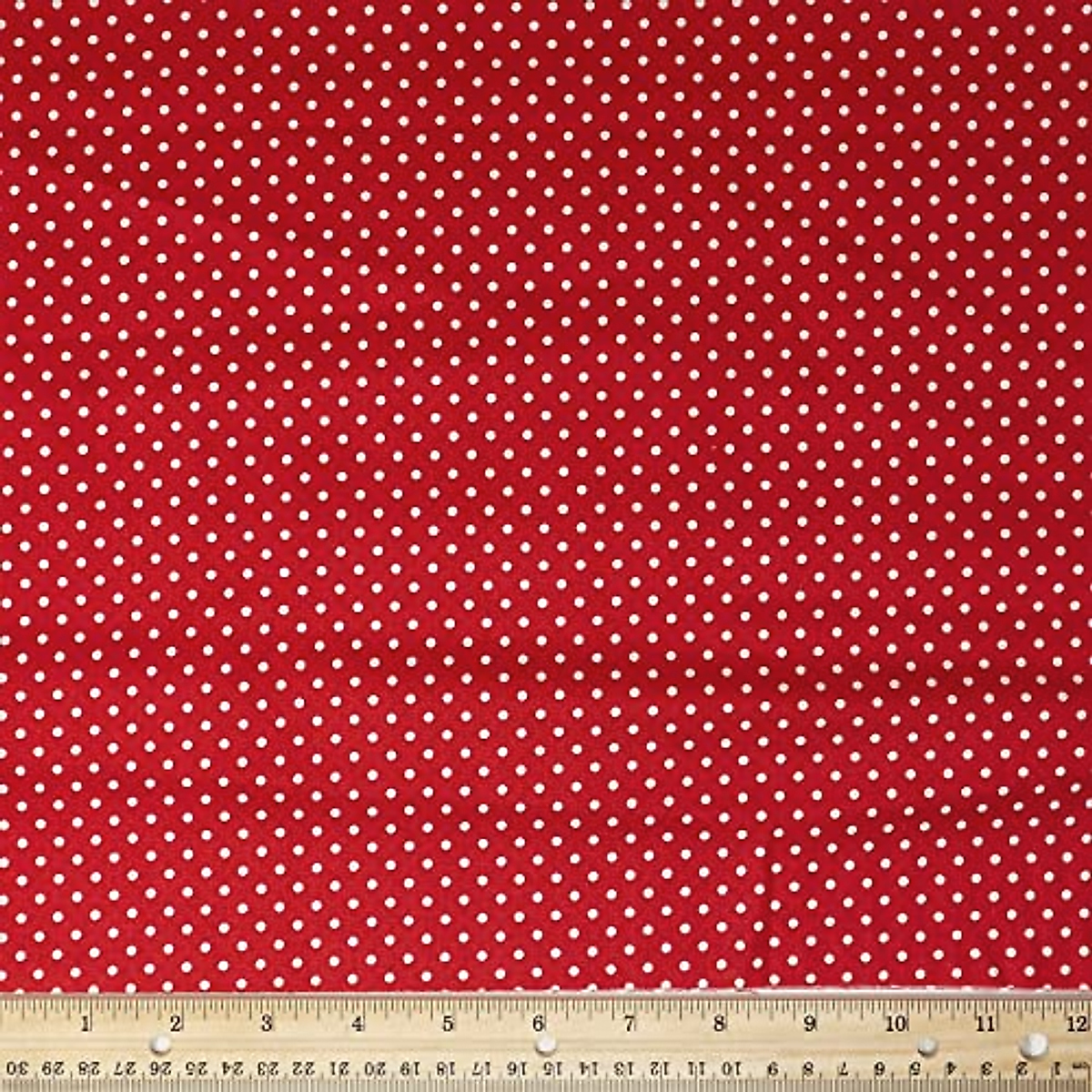 RTC Fabric, Cotton 44" Medium Dots Poppy Color Sewing Fabric by The Yard