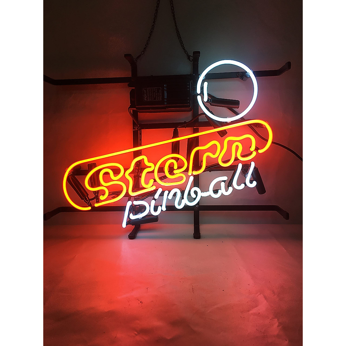 Neon Signs Gift Stern Pinball Real Glass Beer Bar Pub Recreation Room Game Room Wall Window Decoration