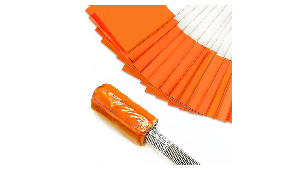 Zozen 100Pack Marking Flags - Durable Orange Lawn & Construction Flags