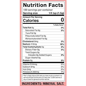 BEYOND HIMALAYAN Pink Himalayan Sea Salt Substitute - 10.5 oz. - Tasty Low Sodium Salt & Potassium Salt Substitute for High Blood Pressure - Himalayan Pink Salt Substitute With Real Salt-Taste