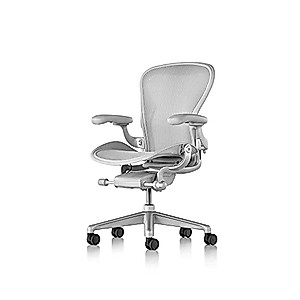 MingYi.office Vinyl Arm Pads Caps Replacement for Herman Miller Classic Aeron Office Chair Smoke Color