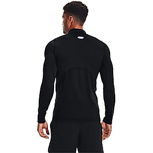 Under Armour Men's ColdGear Armour Fitted Mock, Black (001)/White, X-Large