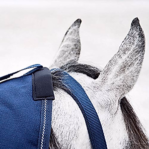 Horze Avalanche Medium Weight Combo Turnout Blanket 150g - Peacoat Dark Blue - 81 in