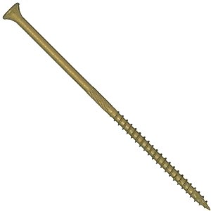 Jake Sales #10 x 6 Bronze Coated Multipurpose Wood Screw Torx/Star Drive Flat Head (1 Pound - 32 Approx. Screw Count) Exterior Coated - ACQ Compatible Wood Screws
