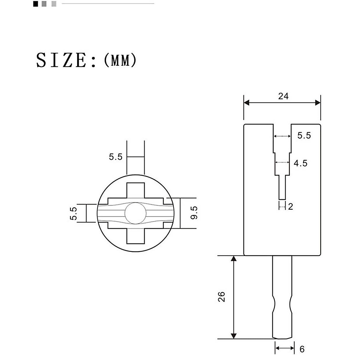 Hexagonal Drill Bit Tuning Peg Winder For Electric Acoustic Guitar Bass String Change Maintenance, Attaches to Power Screwdriver or Power Drill