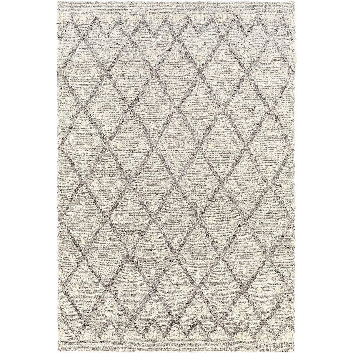 Hauteloom Aliaga Wool Living Room, Bedroom Area Rug - Global - Gray, Beige, Brown - 8' x 10'