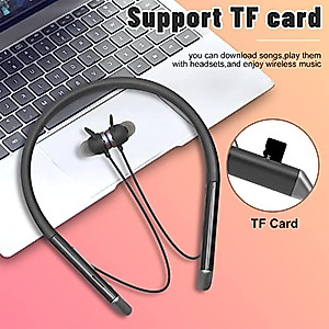 #OJ49zP Bluetooth Neckband Headphones Colorful Design Hd Stereo Clear Sound Sporty and Ergonomic Neck Hanging Design