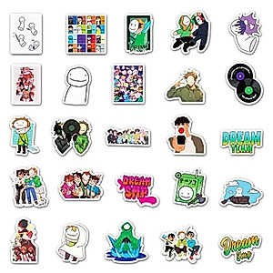 50PCS Cartoon Dream SMP Graffiti Funny Cute Stickers for Suitcase Skateboard Laptop Computer Water Bottles Car Teens Boys Girls Decal Waterproof Sticker for Phone Computer Decal Pegatinas Juguete
