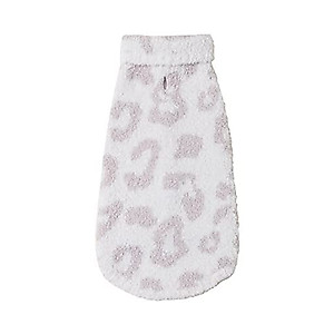 Barefoot Dreams CozyChic BITW Pet Sweater, Dog Clothes, Dog Sweater, Dog Accessories, in The Wild, Cream/Stone, MD