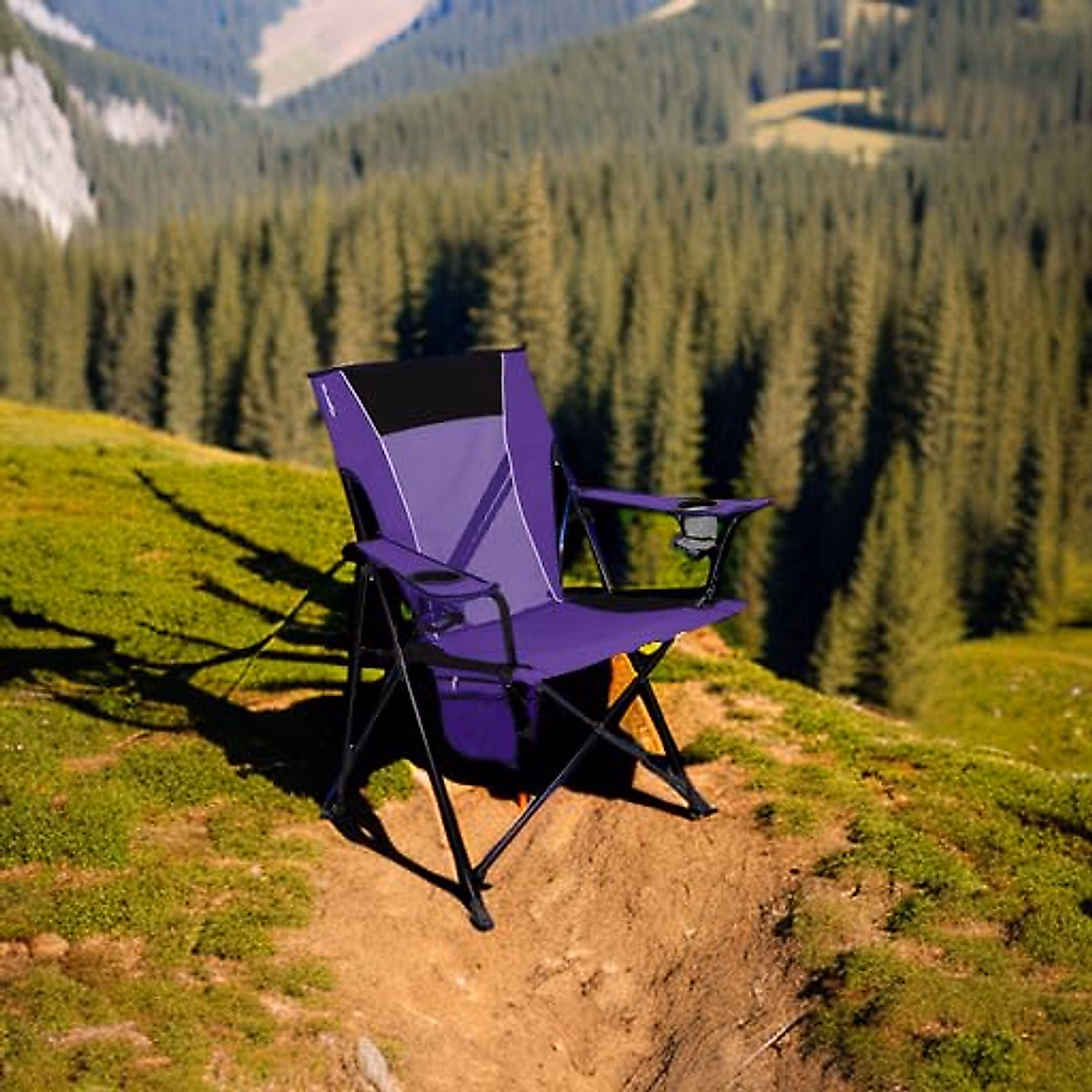 Kijaro Dual Lock Portable Camping Chairs - Enjoy the Outdoors with a Versatile Folding Chair, Sports Chair, Outdoor Chair & Lawn Chair - Dual Lock Feature Locks Position – Kawachi Purple
