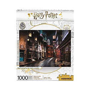 AQUARIUS Harry Potter Puzzle Diagon Alley (1000 Piece Jigsaw Puzzle) - Officially Licensed Harry Potter Merchandise & Collectibles - Glare Free - Precision Fit - 20x28in
