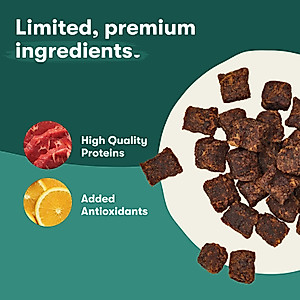 Jinx Beef Bites, Soft Jerky Dog Treats, Bite-Sized Snack, Low-Calorie and Packed with Flavor, Slow-Smoked Real Beef & Liver, No Fillers, 5oz, 6 Pack