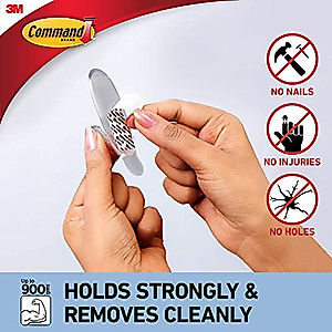 Command Plastic Hooks, Medium, Clear, 2-Hooks (17091CLR-ES)