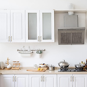 KNOKLOCK 10 Pack 3.75 Inch(96mm) Kitchen Cabinet Handles Brushed Brass Cabinet Pulls Gold Kitchen Cabinet Hardware Drawer Pulls for Dresser Cupboard Wardrobe