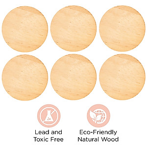 Wooden Coins for Montessori Object Permanence Coin Box - Chunky Wood Replacement Coin Set - Wooden Tokens for Counting - Montessori Toys for 1 Year Old - Infant Developmental Coin Drop Toys