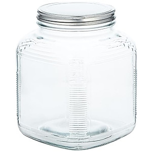 Anchor Hocking AHG17 Crystal Glass Gallon Cracker Jar, 1 gal, Clear