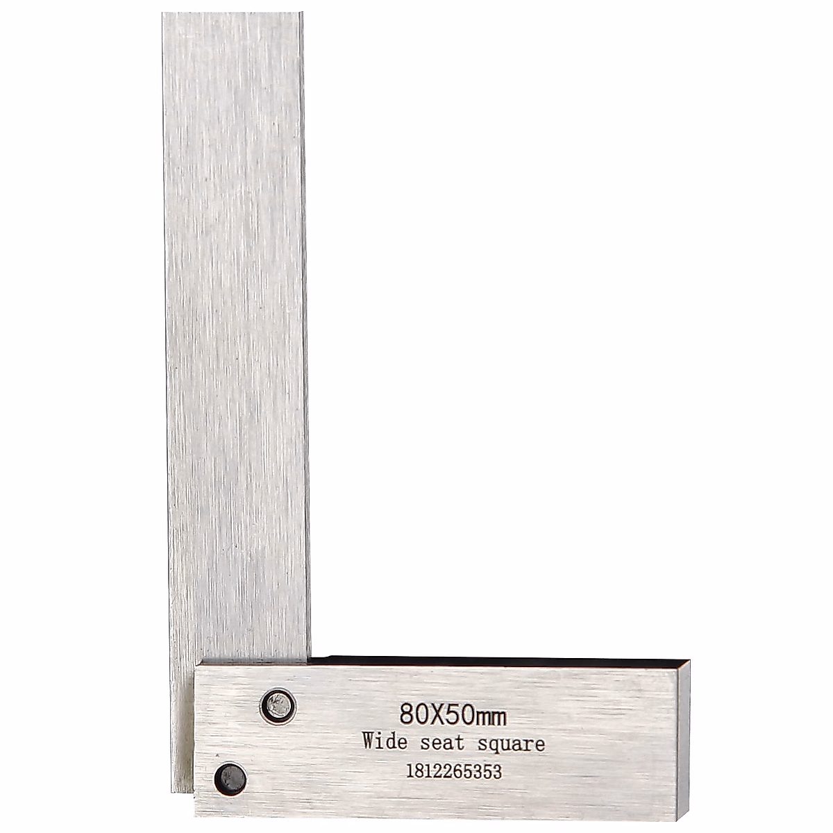 Machinist Square Precision Engineer Wide Seat Square 90 Right Angle Ground Hardened Steel Angle Ruler 3.2 x 2 Inch