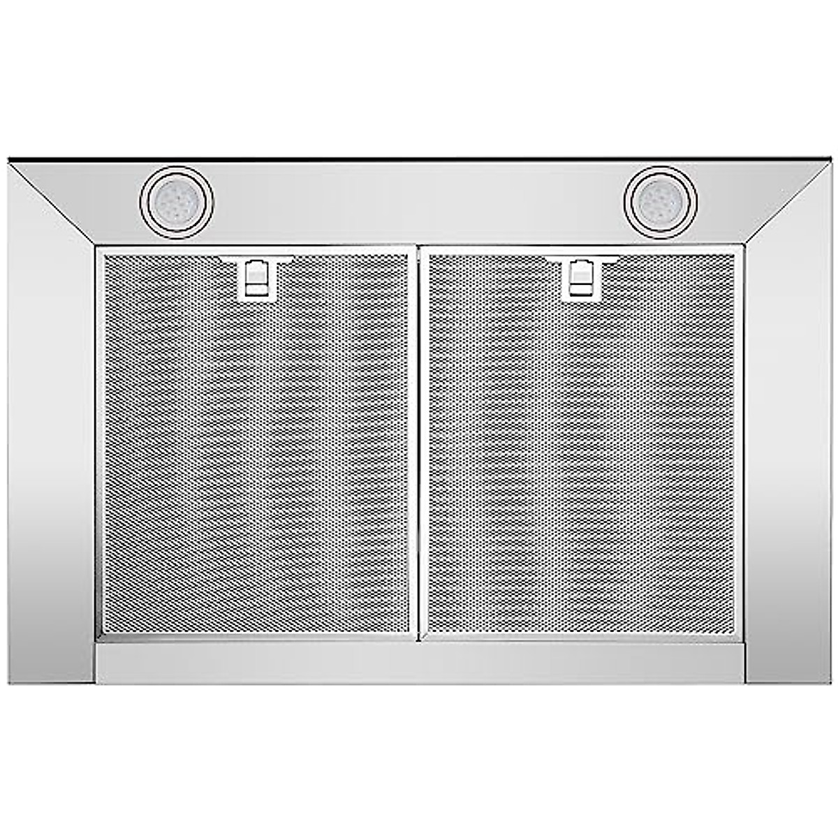 Blue Ocean 30" RHKE3 Stainless Steel Wall Mount Kitchen Range Hood | 760 CFM | LED Lights | PRO PERFORMANCE | LED Touch Panel w/Digital Clock | Ducted/Ductless Convertible Duct