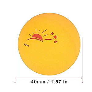 VBESTLIFE Ping Pong Balls with Box, 60 Pcs 3-Star Table Tennis Ball Ping Pong Balls for Competition Training Entertainment(Orange)