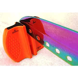 SiliSlick Ceramic Knife Sharpener - Professional Grade Sharpening Tool with 2 Stage Coarse, Medium, and Fine Grinding for Straight and Serrated Knives