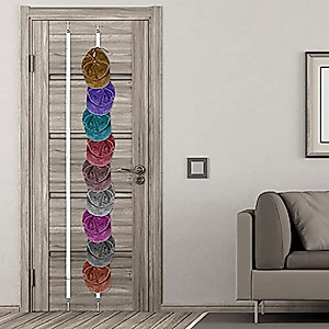 2 Pieces Adjustable Door Cap Rack Closet Hanging Cap Organizer Hanging Cap Keeper Baseball Cap Holder Hanging Cap Hook Organizer Hat Display Rack with Hooks Door Hat Storage Hanger (White)