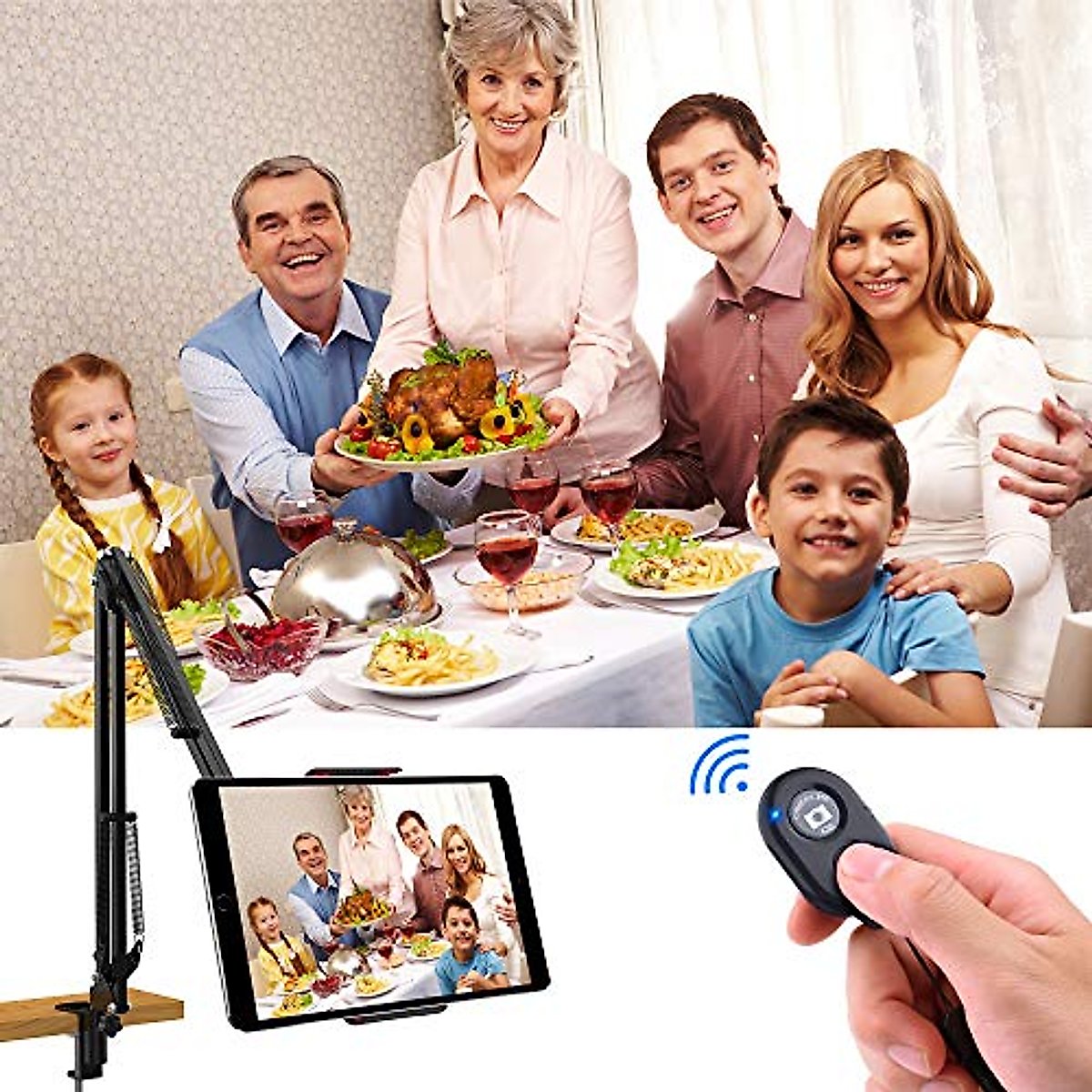 Wireless Camera Remote Shutter for Smartphones (2 Pack), zttopo Wireless Phone Camera Remote Control Compatible with iPhone/Android Cell Phone - Create Amazing Photos and Selfies, Wrist Strap Included