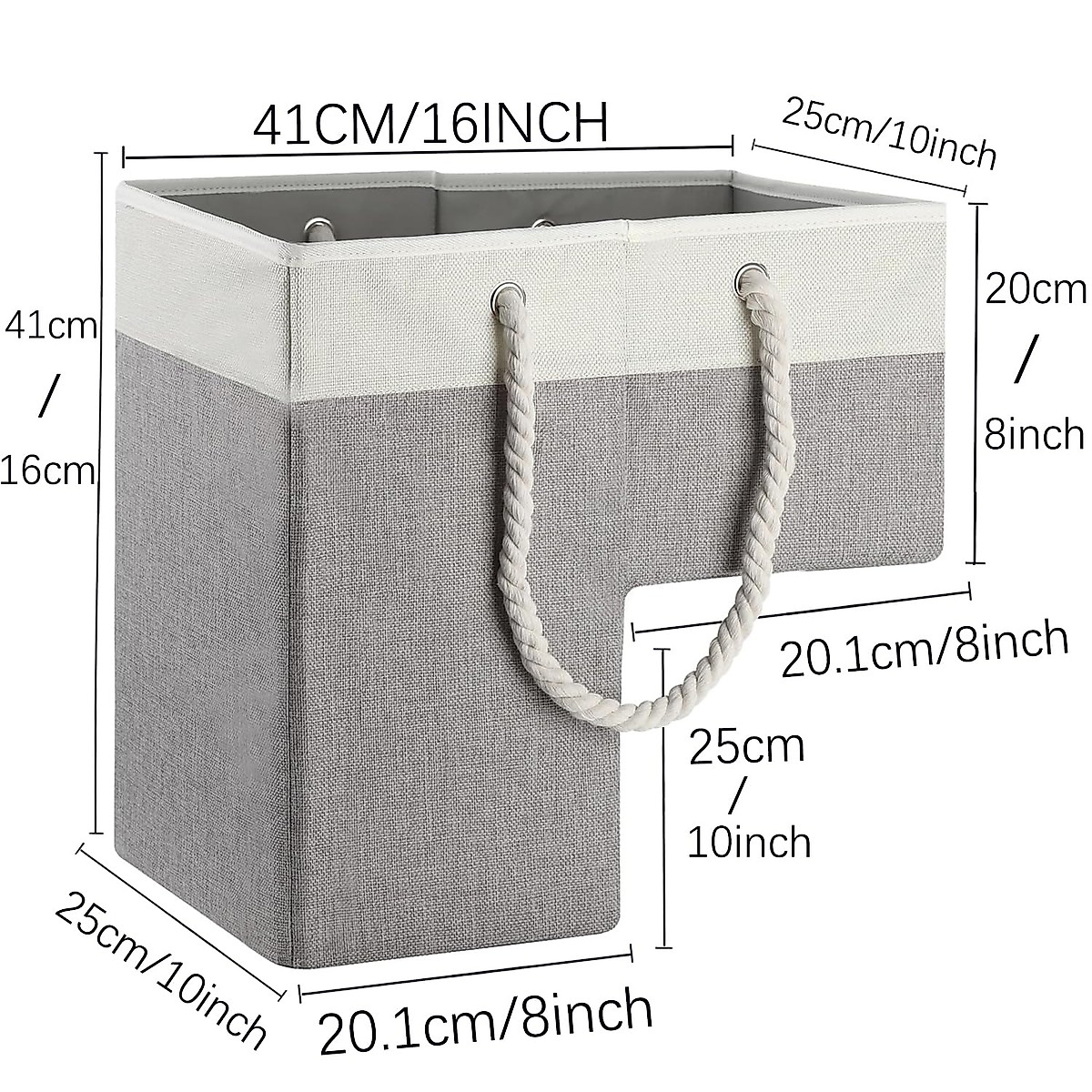 Gachiwar Stair Storage basket,16" L x 10" W x 16" H,dirty clothes basket,hanging baskets for organizing carpeted stairs,book，wooden