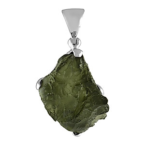 Starborn Sterling Silver Natural 20-30 carat Moldavite Pendant