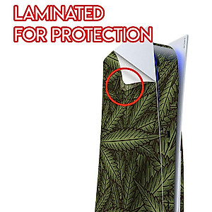 ITS A Skin Skins Compatible with Sony Playstation 5 Console Disc Edition - Protective Decal Overlay Stickers wrap Cover - gonja Leaves Pot Weed