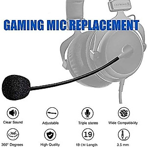Turtle Beach Replacement Mic 3.5mm Detachable Gaming Microphone Boom for PDP Afterglow AG6 Ear Force Turtle Beach Xbox One Stealth 400 420x 450 500p 520 Recon 50x 50p 50 60p
