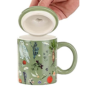 Silver Buffalo Harry Potter Fantasy Floral 18oz. Ceramic Mug Standard