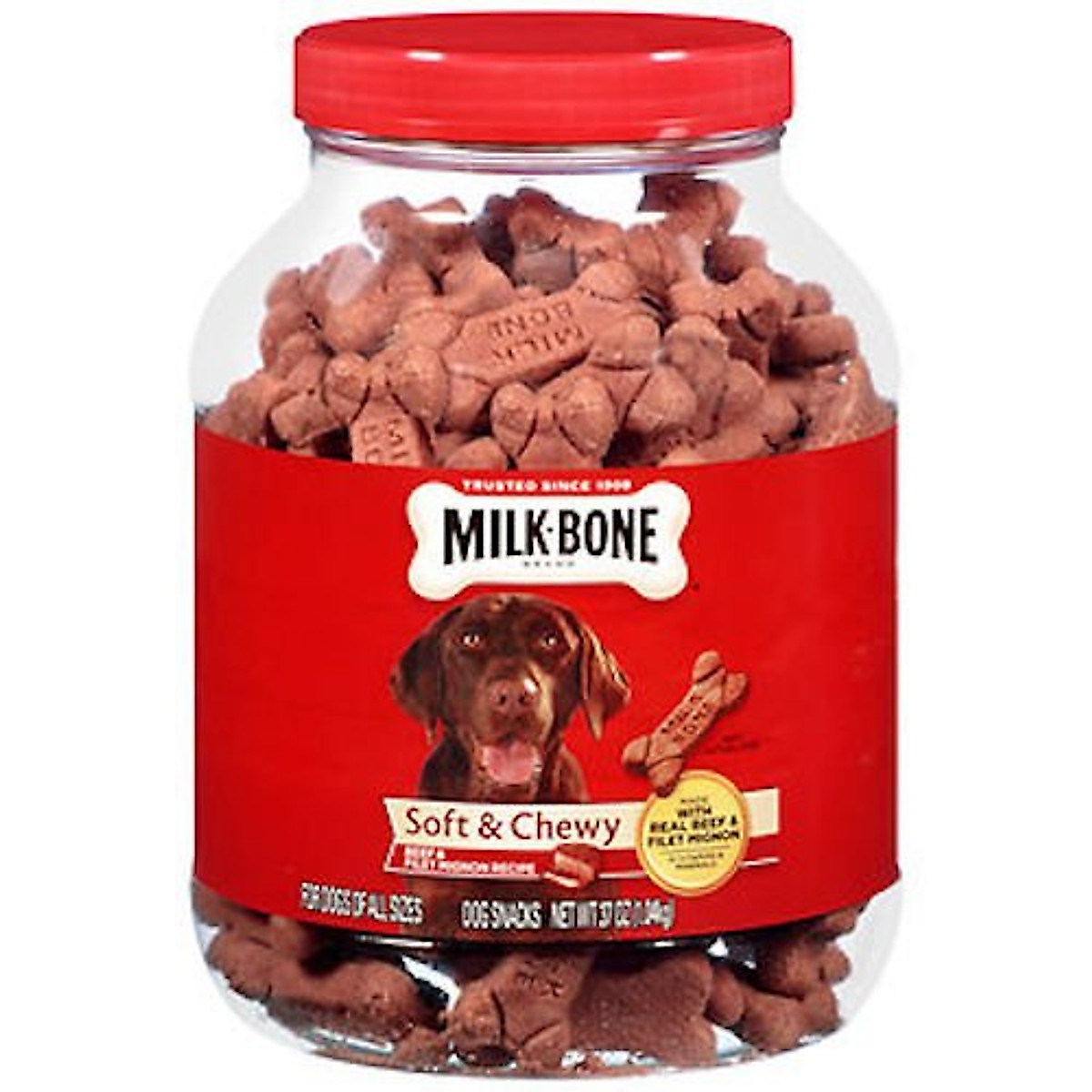 Milk-Bone Soft & Chewy Beef Snacks, 37 Oz