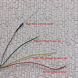 JTD433GYR 2PCS Model Railroad Train Signals 3-Lights Block Signal 1:43 O Scale 12V Green-Yellow-Red Traffic Lights for Train Layout New