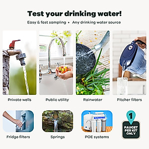 Professional PFAS Test for Drinking Water | Certified Tap Score Home Kit | Mail-in Lab Analysis | Easy Sampling, Shipping Included | EPA Testing Method