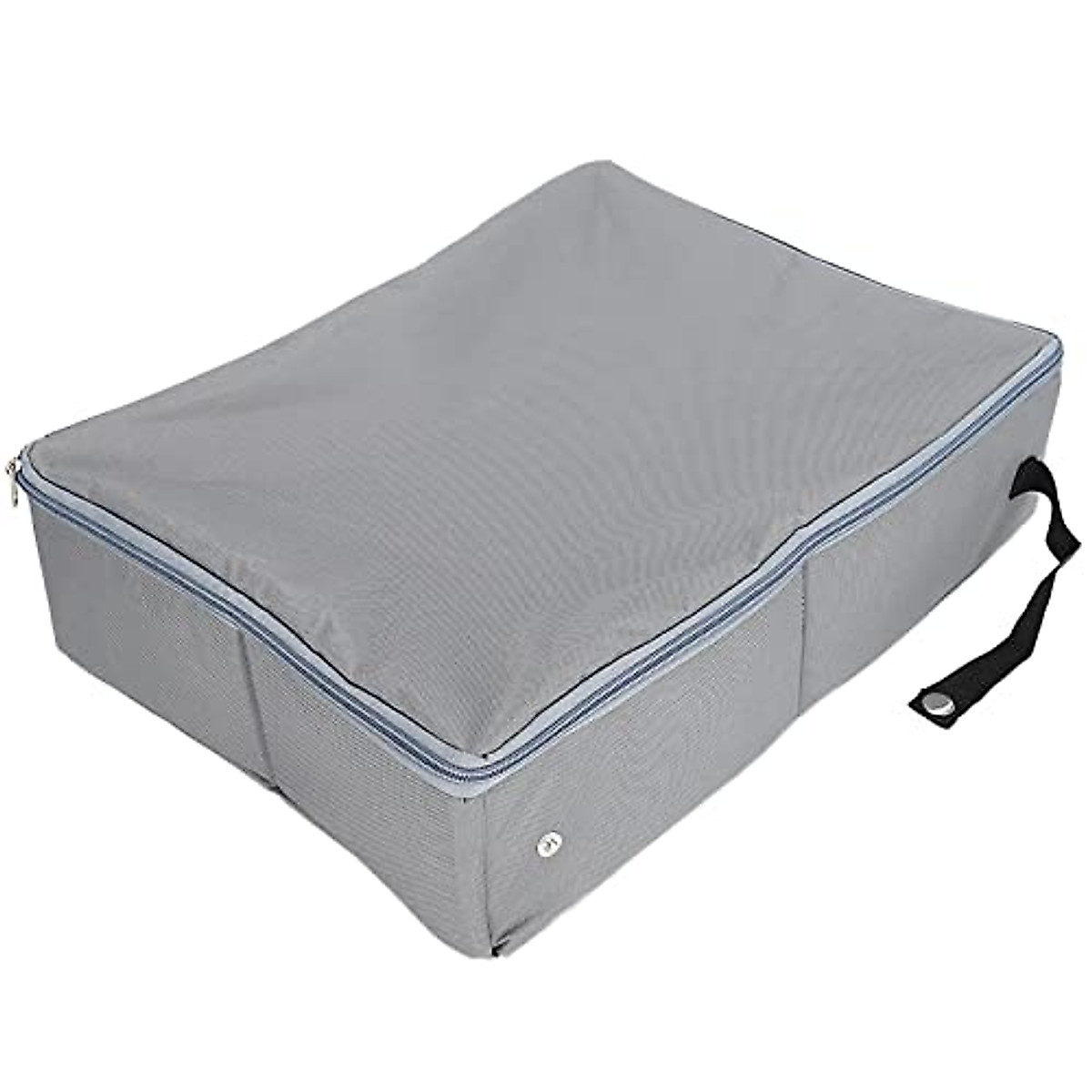 Cat Litter Box, Lightweight Foldable Oxford Cloth Pet Toilet Tray for Travel(Grey, L)