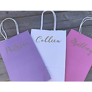 Personalized Bridesmaid Vinyl Decal ONLY DIY for Tumblers Cups Rose Gold on Champagne Glasses Maid of Honor Gifts