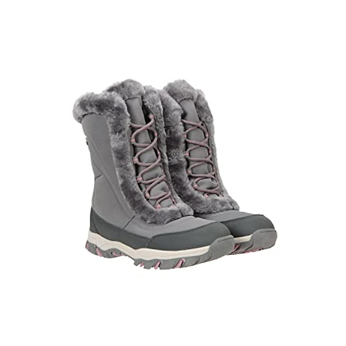Mountain Warehouse Ohio Womens Snow Boots - Snow Proof Ladies Shoes Light Khaki Womens Shoe Size 8 US