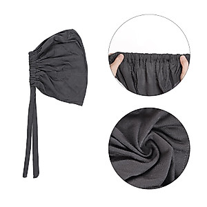 4Pcs Women Under Scarf Hats Hijab Caps Under Scarf Hijab Bonnet Caps Under Hijab Caps Under Hijab Caps Adjustable Under Scarf Hats Hijab Scarfs for Women with Tie Back Closure