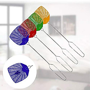 Supreme Bug & Fly Swatter 6-Pack – Braided Metal Handle 6 Pack Fly Swatters, Multi Pack Colors, – for Indoor/Outdoor – Flyswatter (21 inch- Set of 6)