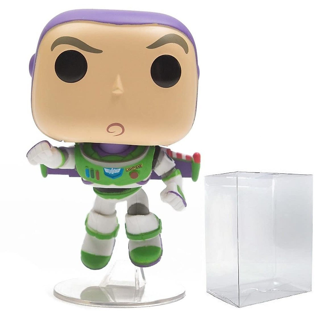 Disney Pixar: Toy Story 4 - Buzz Lightyear Funko Pop! Vinyl Figure (Bundled with Compatible Box Protector Case), Multicolored, 3.75 inches