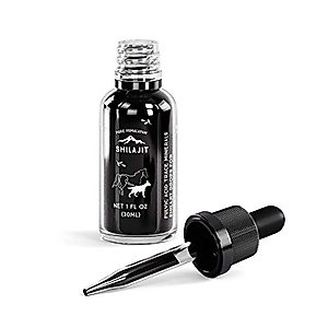 Pure Himalayan Shilajit - Pet Supplement for Dogs, Cats and Horses, Liquid Drops - Trace Minerals & Fulvic Acid (30mL, Pack of 1)
